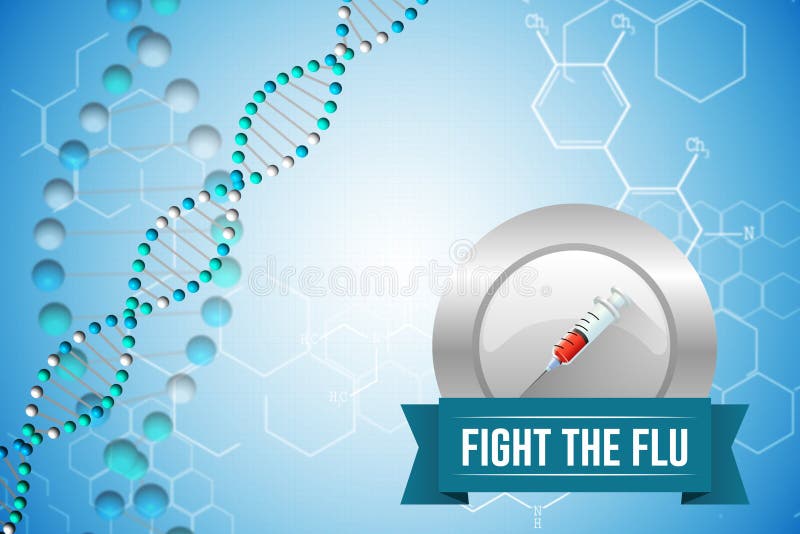 Fight the flu design stock illustration. Illustration of element - 78069651