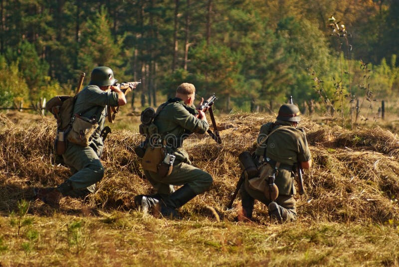 People Fighting In War