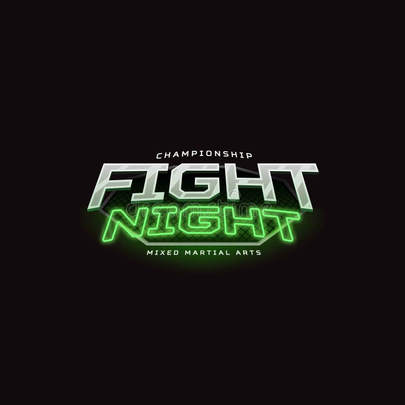 MMA Fight Logo. Mixed Martial Arts Vector Logotype Stock Vector ...