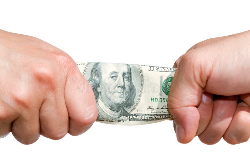 Fight over money B stock photo. Image of aggressive, dollars - 49362288