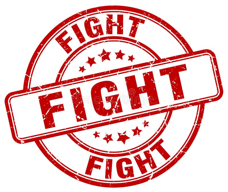 Fight red stamp stock vector. Illustration of grungy - 119411228