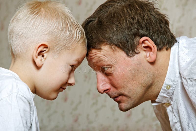 Fight son and father. stock photo. Image of flat, childhood - 36143186
