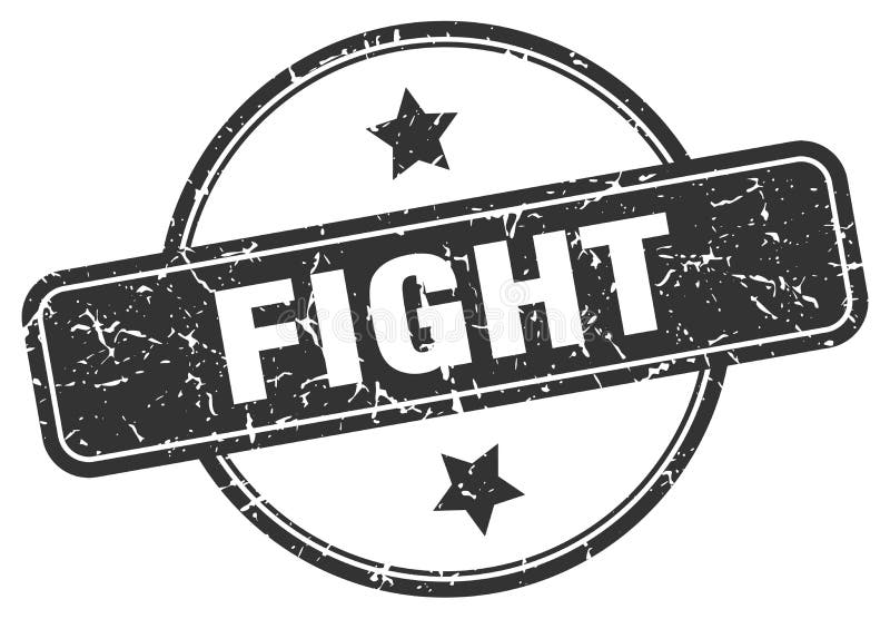 Fight Stamp Set. Fight Square Grunge Sign Stock Vector - Illustration ...