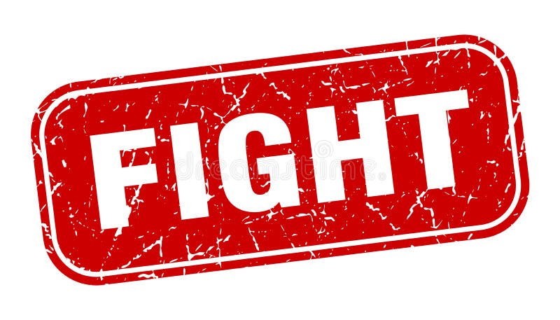 Fight Stamp. Fight Square Grungy Isolated Sign Stock Vector ...