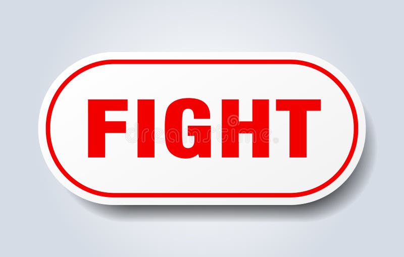 Fight button stock vector. Illustration of badge, button - 196833203