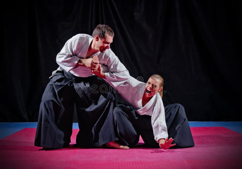 Aikido Throw editorial photography. Image of jiujitsu - 15560117