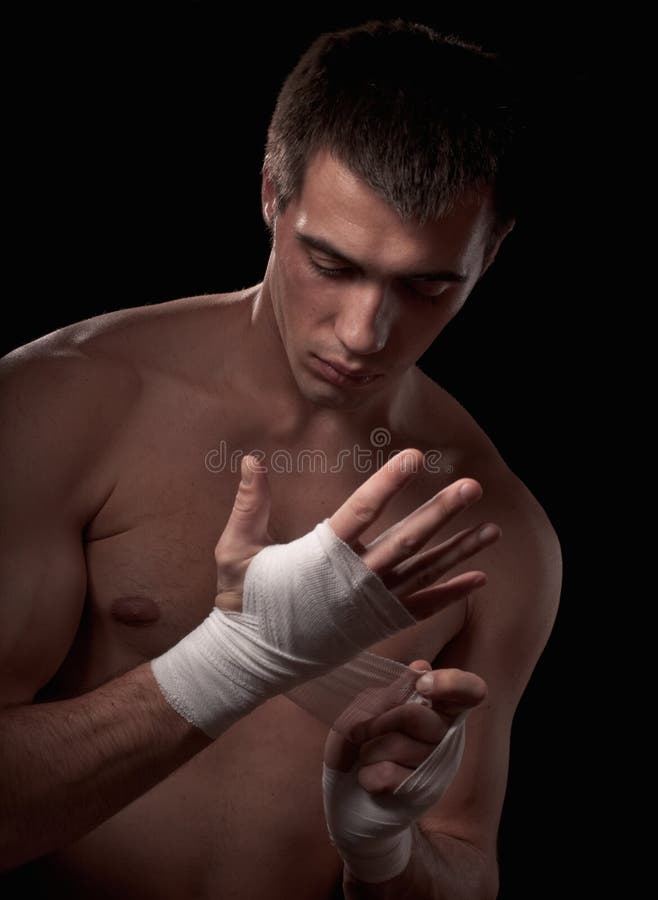 Fighter stock photo. Image of boxing, isolated, rough - 18359034
