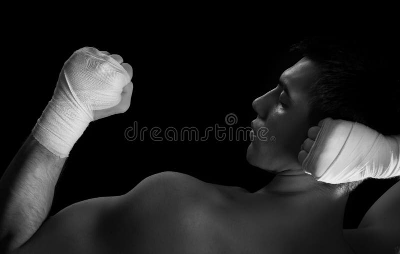 Fighter stock image. Image of athletic, strength, rough - 21564123