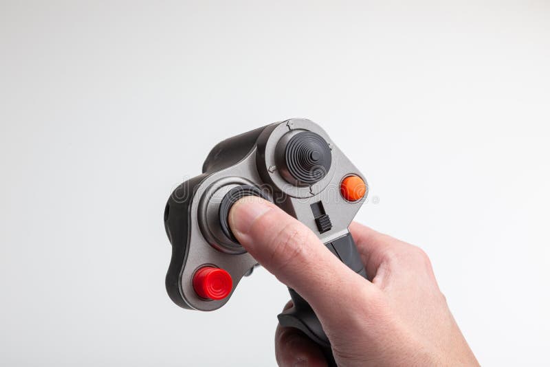 A Fighter Aircraft Control Column Game Controller Stock Photo - Image ...