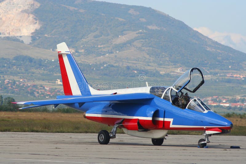 Fighter aircraft on runway stock image. Image of white - 3116517