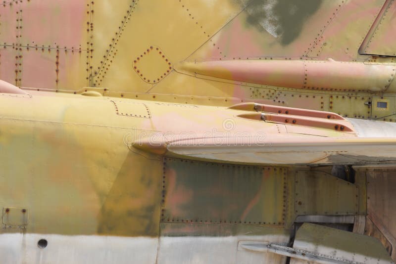 Fighter Aircraft Rusty Fuselage Detail Stock Image - Image of detail ...