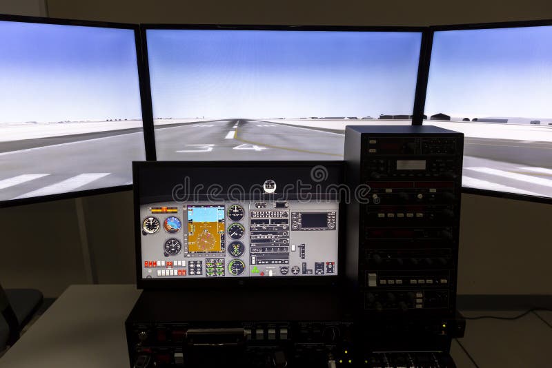 Fighter Aircraft Simulator Training Room Stock Photo - Image of learn ...