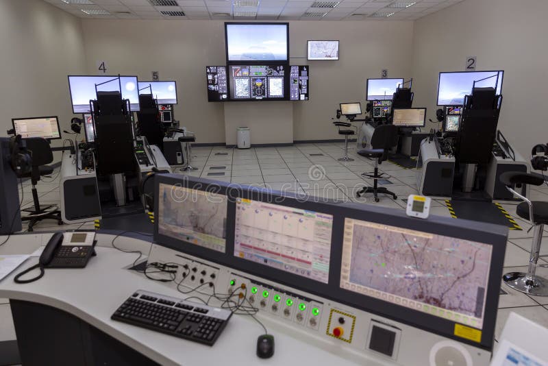 Fighter Aircraft Simulator Training Room Editorial Stock Photo - Image ...