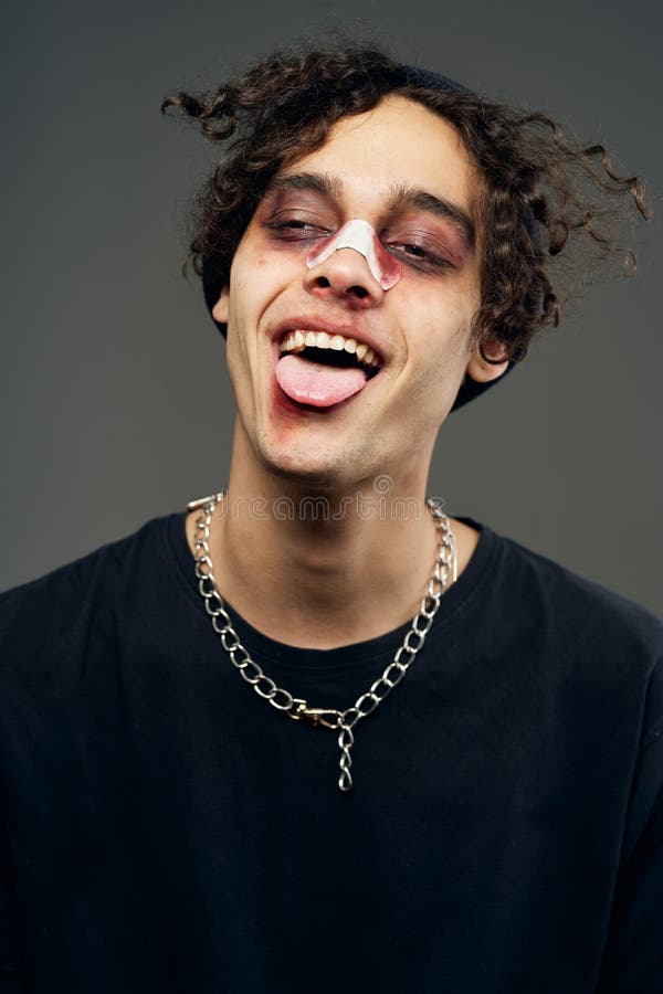 Fighter with Broken Nose Training Boxing Conflict Aggression Injury ...