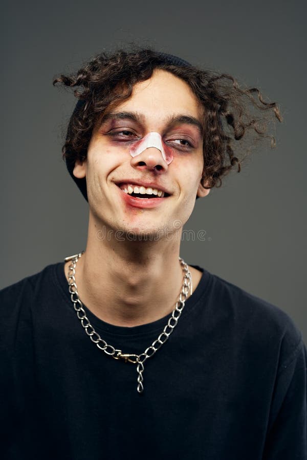 Fighter with Broken Nose Training Boxing Conflict Aggression Injury ...