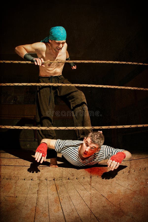 The Fighter Finishes Off the Opponent Stock Image - Image of kick ...