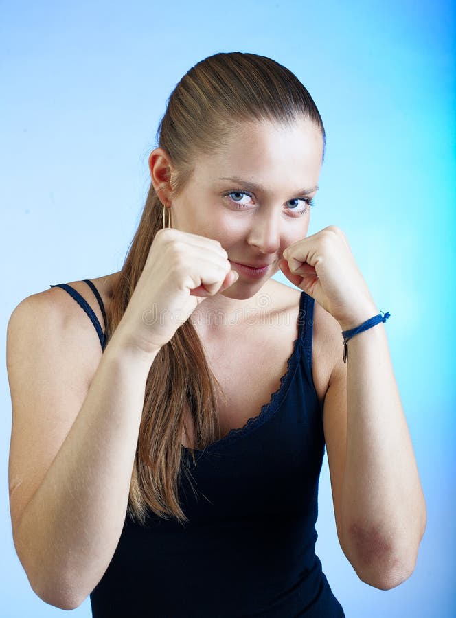 Female fighter brutal stock photo. Image of fitness, feminism - 11079448