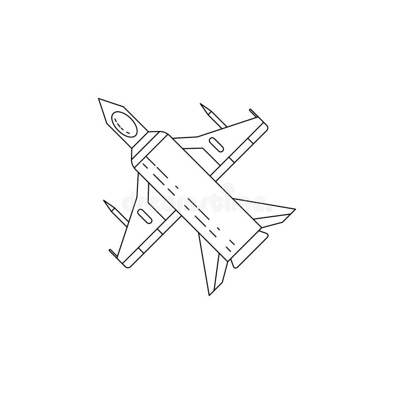 Fighter Icon. Element of Military Icon for Mobile Concept and Web Apps ...