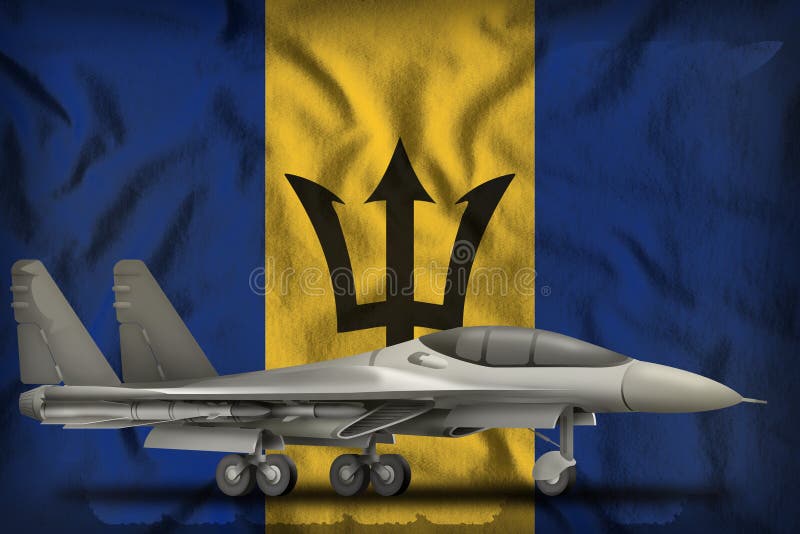 Barbados Air Forces Bombing Strike Concept. Barbados Army Air Planes ...