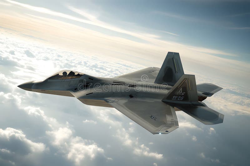 A fighter jet in the air stock photo. Image of view - 333909332