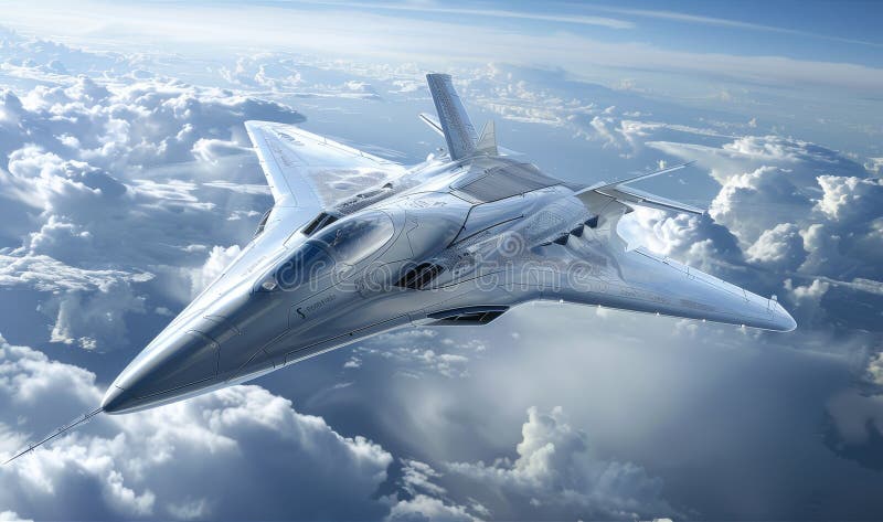 A Fighter Jet Asserts Its Command Over the Skies, Perfectly Aligned ...