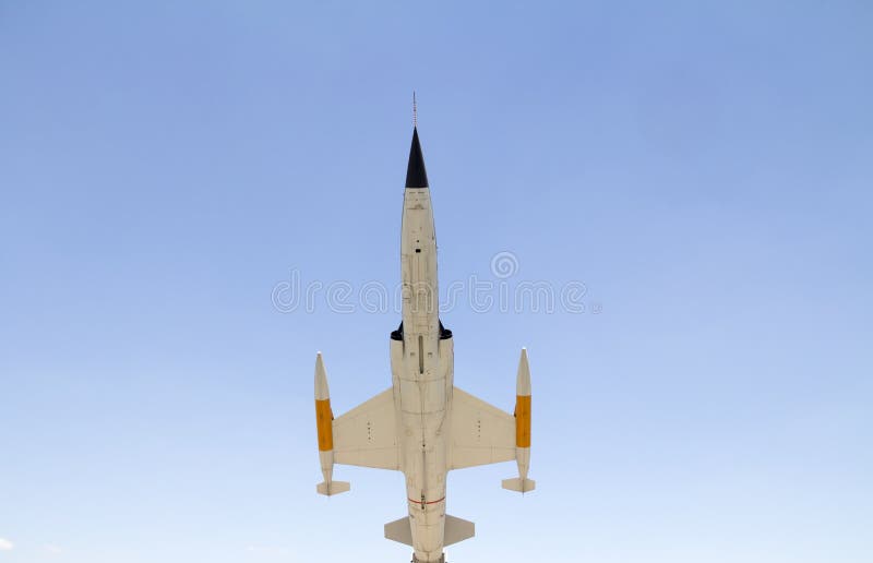 Fighter jet from below stock photo. Image of flight, arms - 47947274