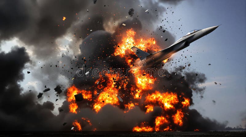 Fighter Jet Conducts Devastating Airstrike Amid Explosive Blast and ...