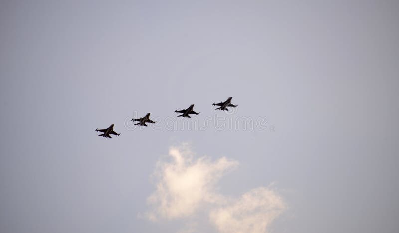 Fighter Jet Fly Over stock photo. Image of midway, airforce - 121076414