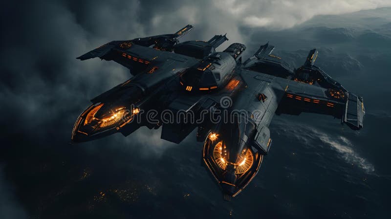 Fighter Jet Flying Over the Ocean in Front of a Cloudy Sky Stock ...