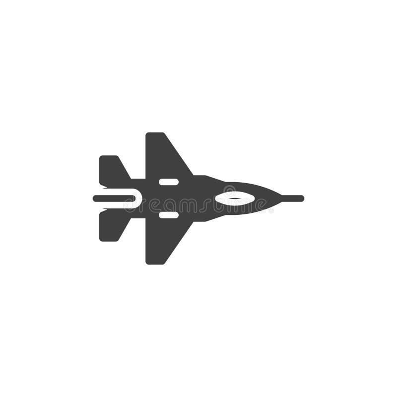 Fighter Jet Flying Vector Icon Stock Vector - Illustration of pixel ...