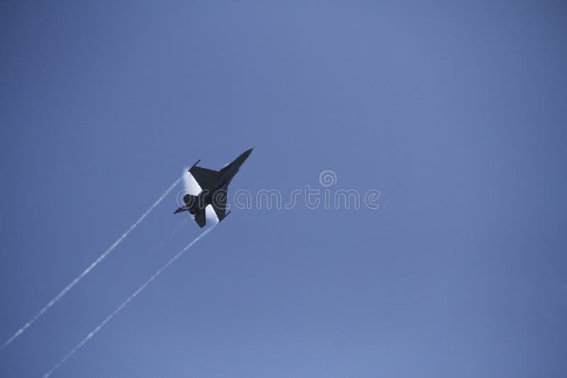 Jet Fighter trail stock image. Image of wings, fast, power - 26954215