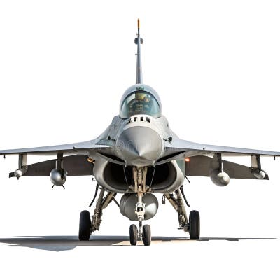 Fighter Jet Front View stock illustration. Illustration of innovations ...