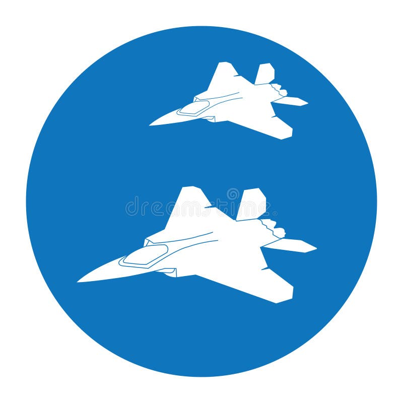 Fighter jet icon design stock vector. Illustration of land - 329972809