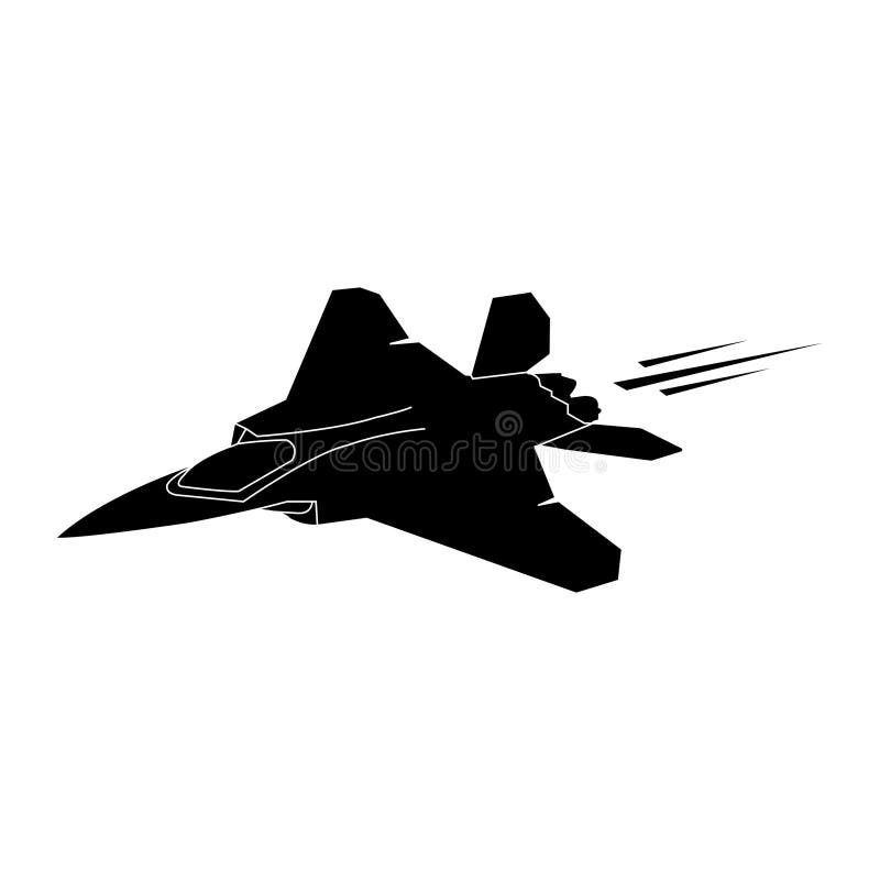 Fighter jet icon design stock vector. Illustration of supersonic ...