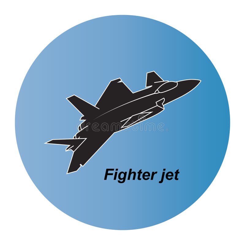 Fighter jet icon design stock vector. Illustration of icon - 329972818