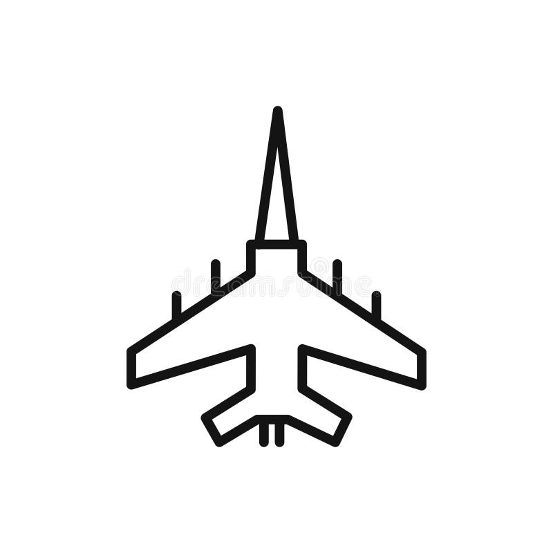 Fighter Jet Clipart Black White Stock Illustrations – 56 Fighter Jet ...