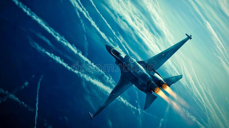 A Fighter Jet Performing a Dramatic Barrel Roll To Evade Incoming ...