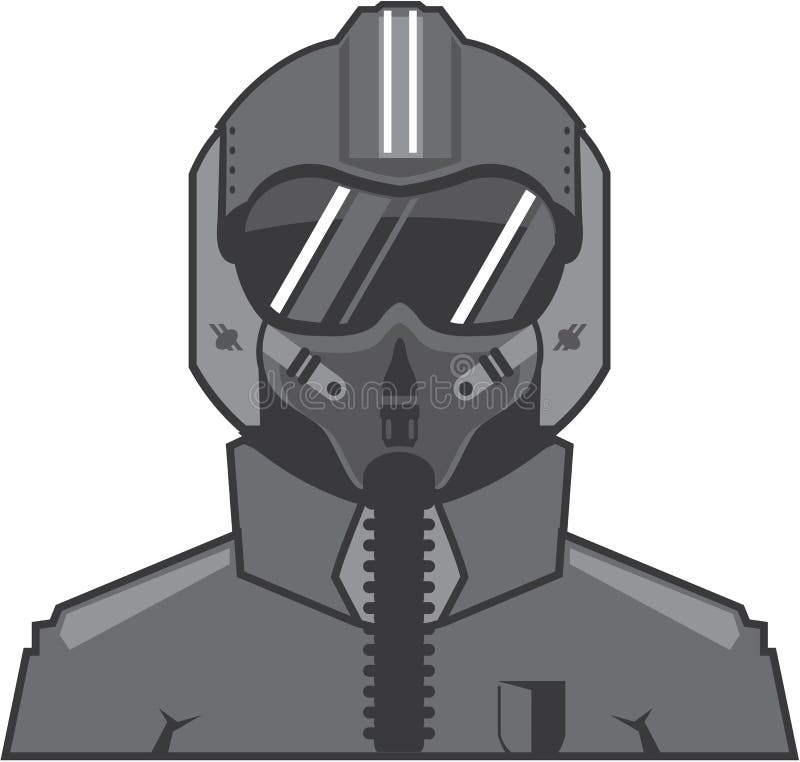 Fighter Jet pilot stock vector. Illustration of mach - 49276540