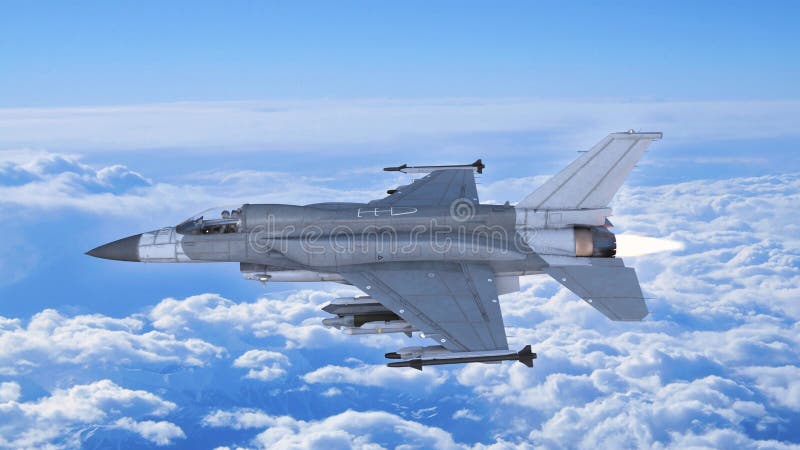 Fighter Jet Plane In Flight, Military Aircraft, Army Airplane Flying In ...