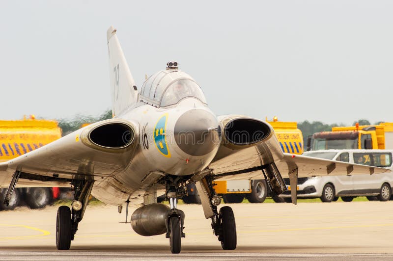 Fighter jet on runway editorial photo. Image of runway - 151525596