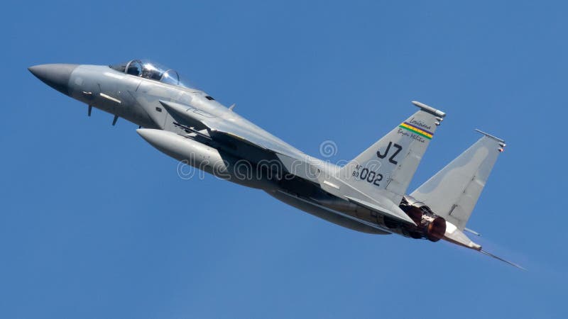 Fighter Jet Soaring through a Bright Blue Sky. Editorial Stock Image ...