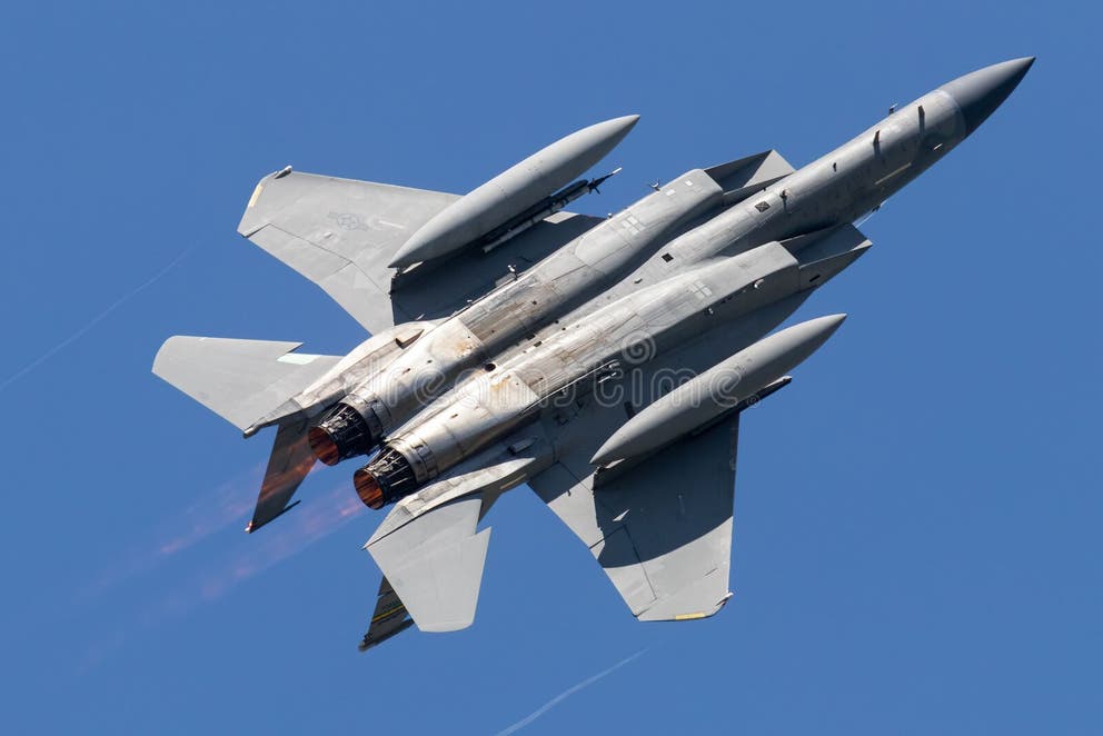 Fighter Jet Soaring through a Bright Blue Sky. Editorial Image - Image ...