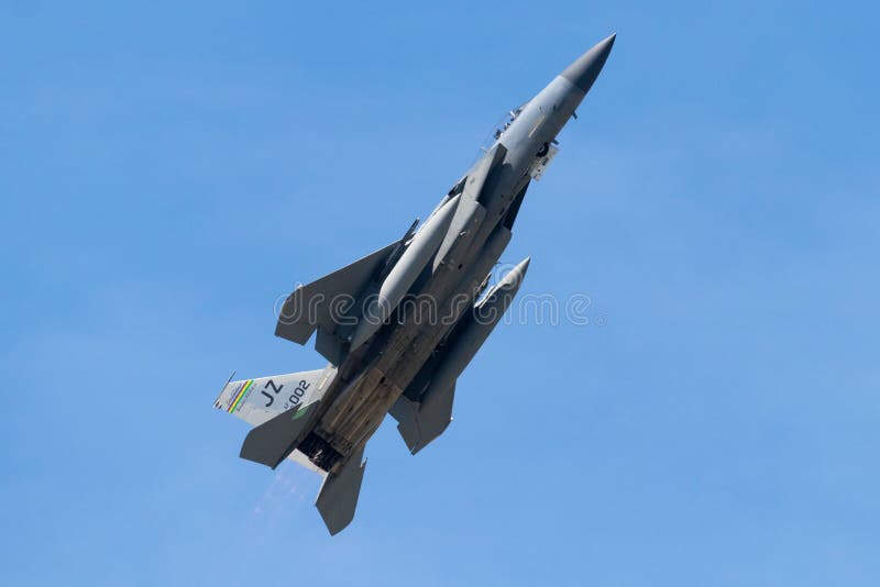 Fighter Jet Soaring through a Bright Blue Sky. Editorial Stock Photo ...