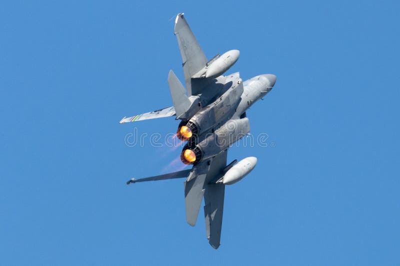 Fighter Jet Soaring through a Bright Blue Sky. Editorial Photo - Image ...