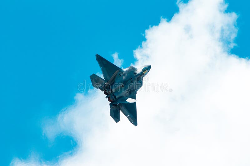 Fighter Jet Soaring through the Sky in Battle Creek Michigan Editorial ...
