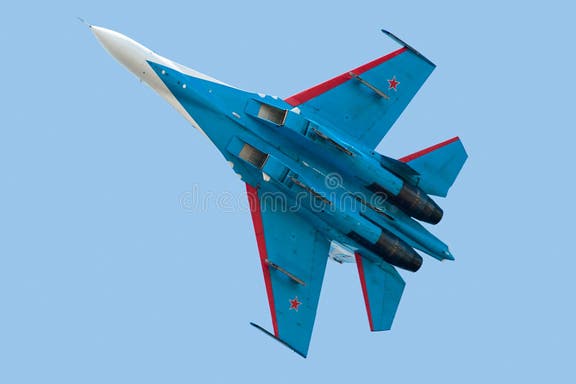 Fighter jet Su-27 stock photo. Image of airplane, armed - 2704322