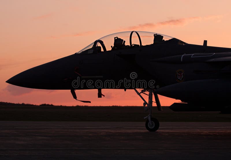 Fighter Jet Sunset editorial image. Image of airpower - 63614965