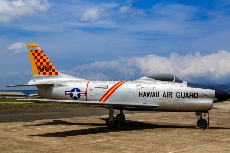 A Fighter Jet with the Words Hawaii Air Guard on the Side Editorial ...