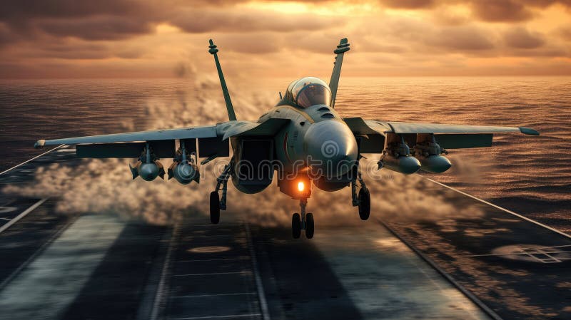 Fighter Jets are Taking Off, Advanced Aircraft Jet Taking Off from a ...