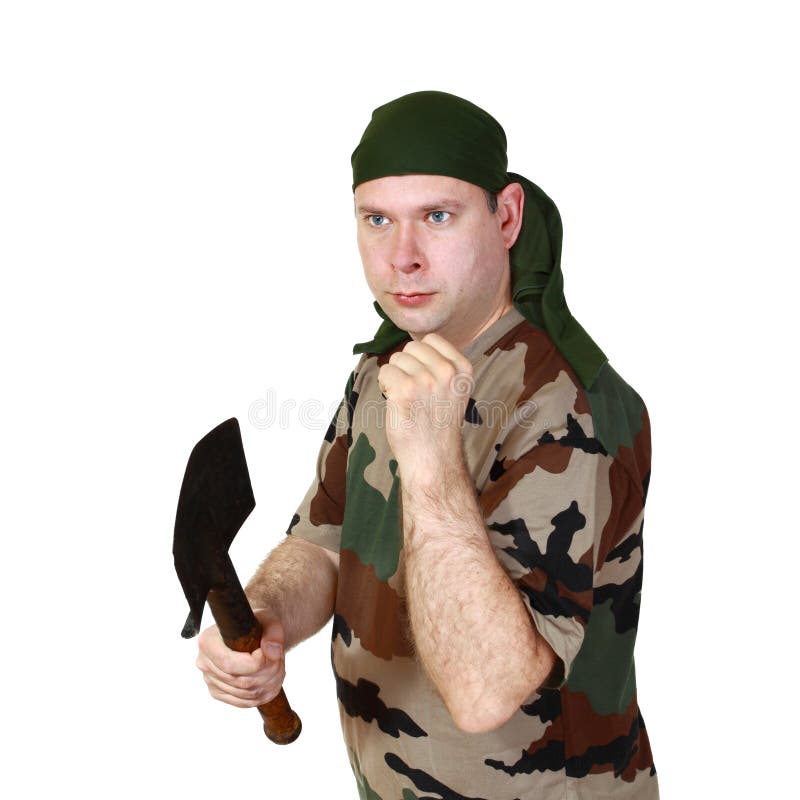 Fighter stock image. Image of fortune, mercenary, pattern - 33110561